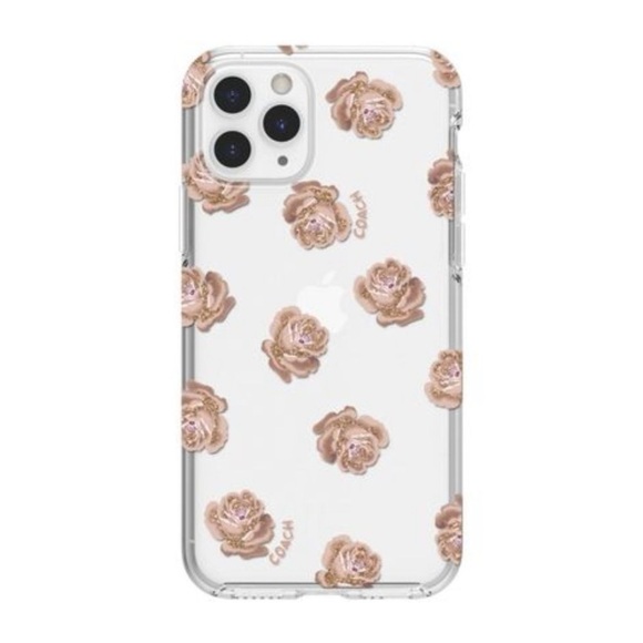 Coach | Cell Phones & Accessories | Coach Iphone 1 Glitter Pink Peony ...